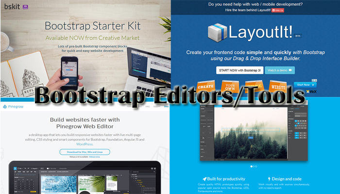 រចនាគេហទំព័រងាយៗ ជាមួយនឹង Bootstrap Editors/Tools
